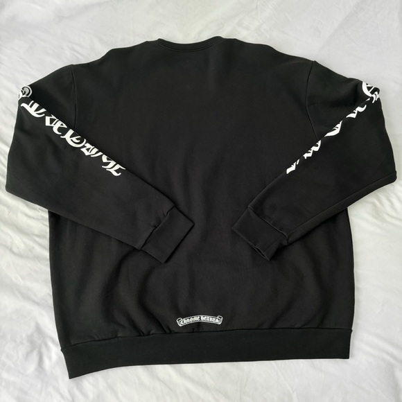 Chrome Hearts | Sweaters | New Chrome Hearts Black Neck Logo Crewneck ...